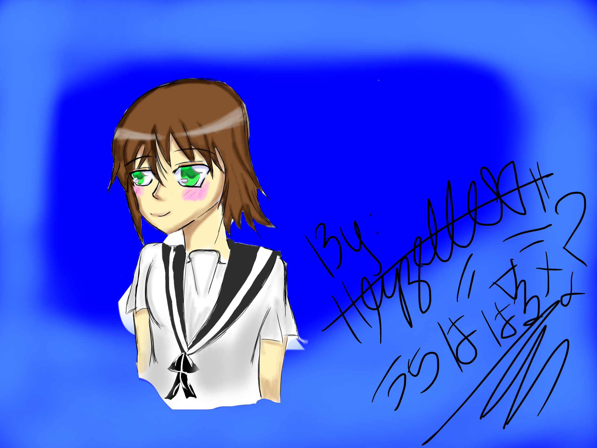 Simple anime digital painting - ibisPaint