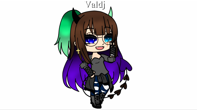 My friend Val with my nickname together - ibisPaint