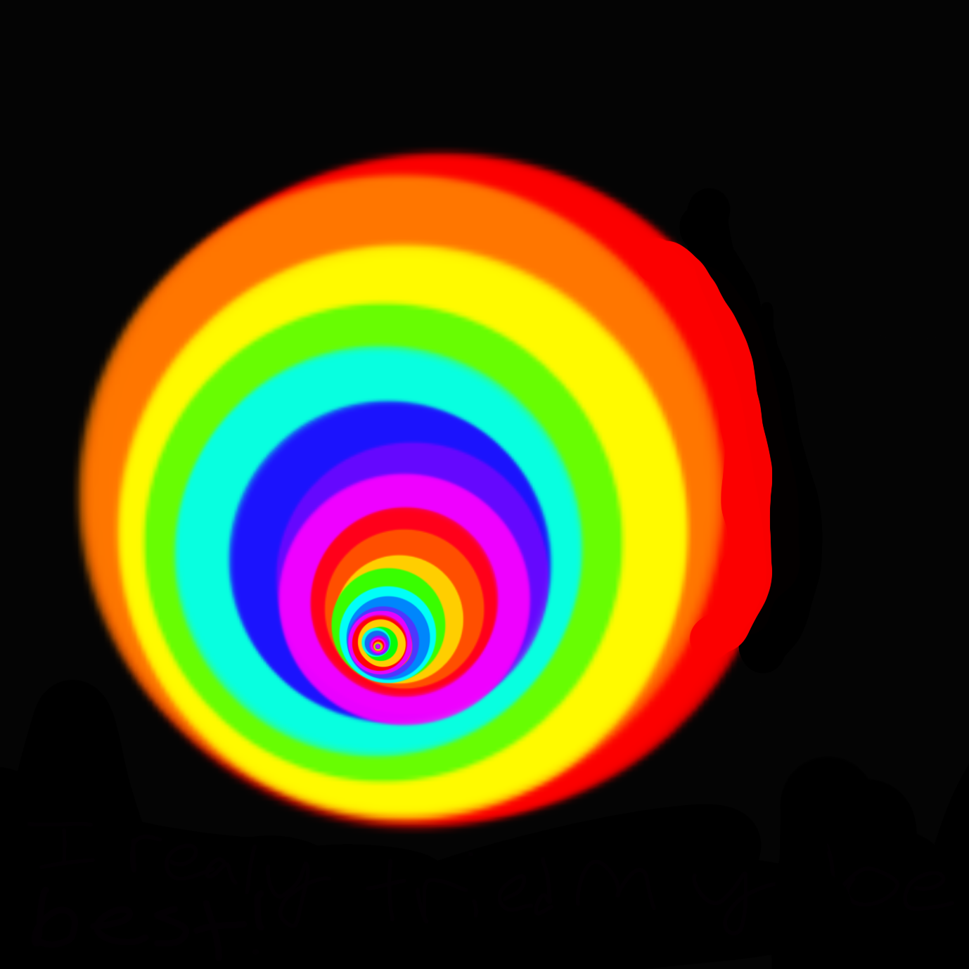 cool rainbow loop - ibisPaint