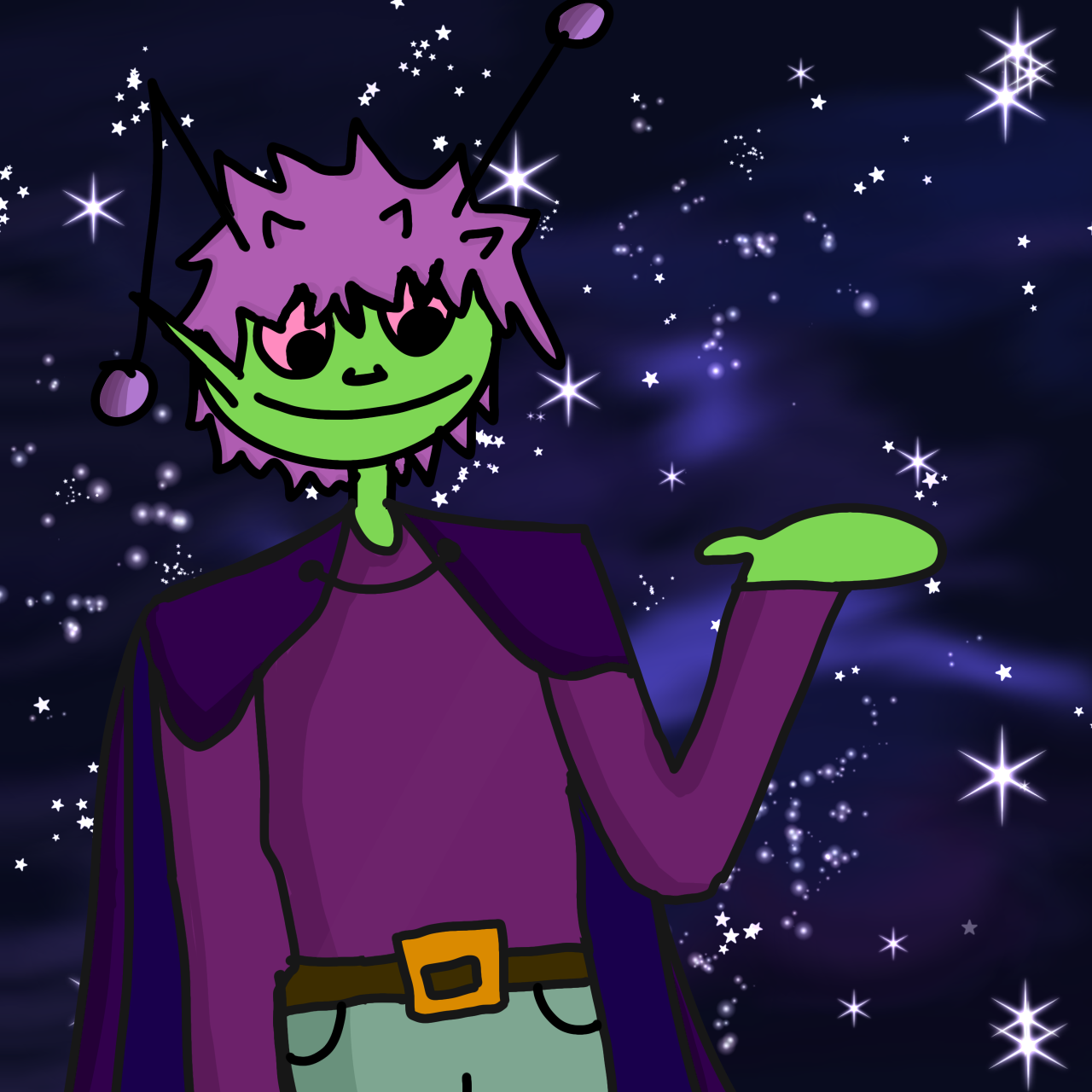Random color challenge alien - ibisPaint
