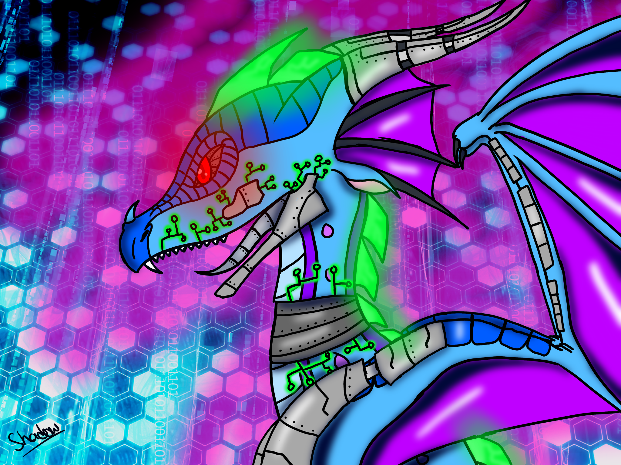 Cyborg RainWing - ibisPaint