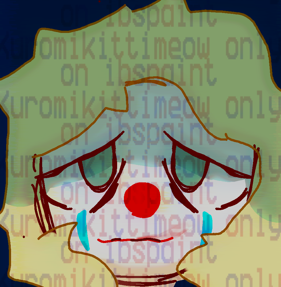 Low-key drawing of myself - ibisPaint