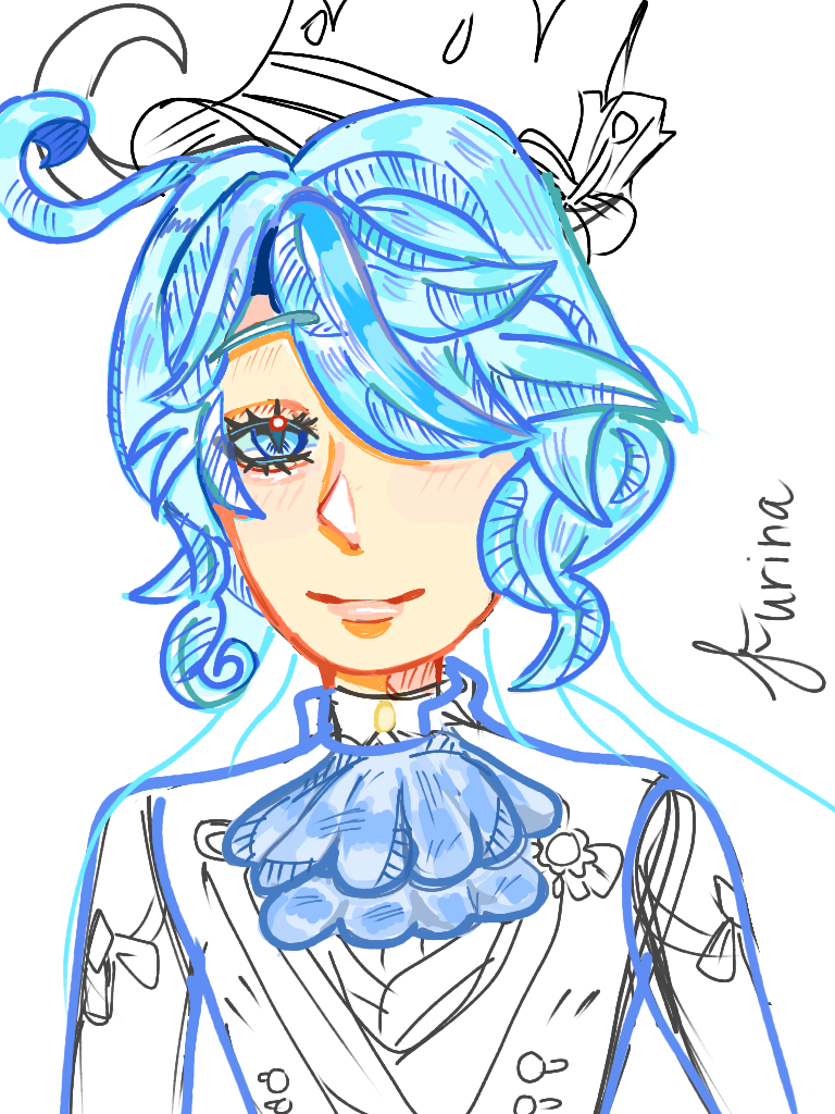 furina fanart STILL NOT DONE - ibisPaint