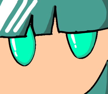 Teal girl’s face - ibisPaint