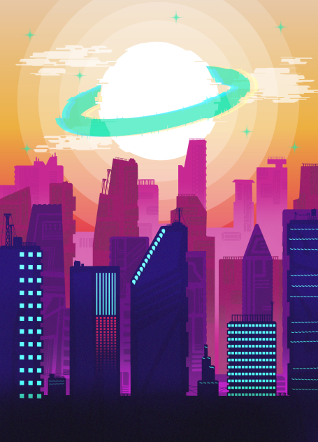 Cyber City - ibisPaint