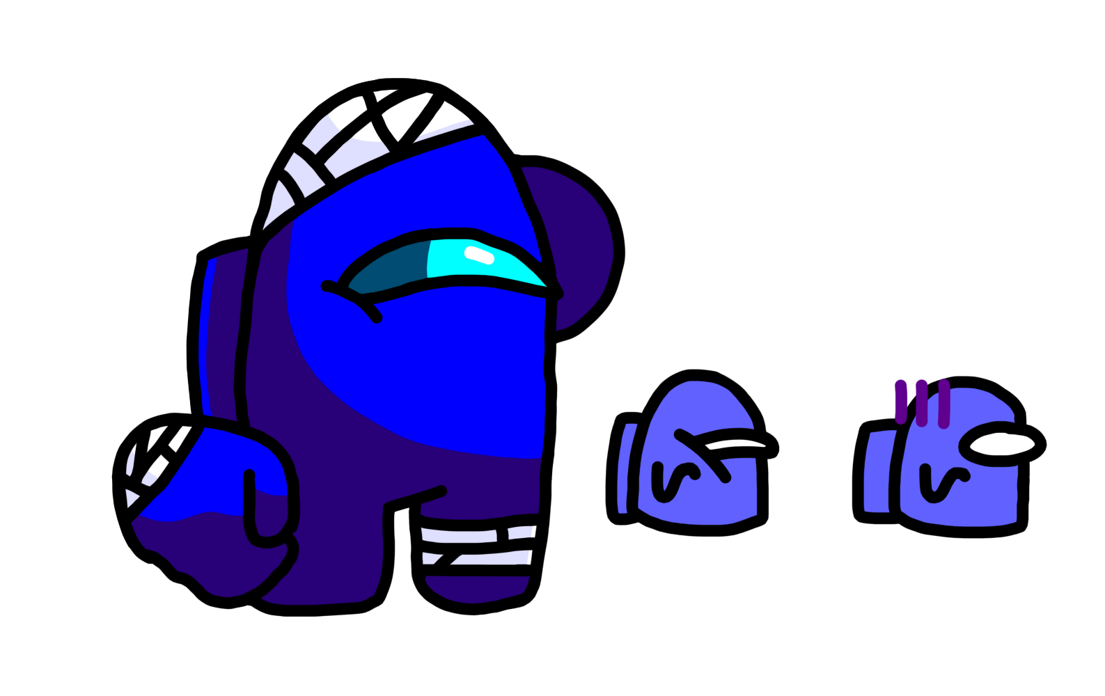 Blue crewmate (From an animation) - ibisPaint