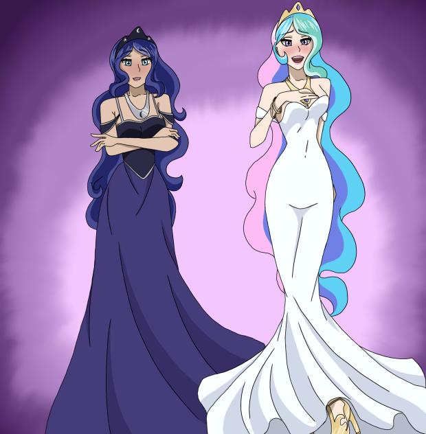 Princess Celestial and Princess Luna - ibisPaint