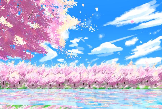 Sakura Trees - ibisPaint