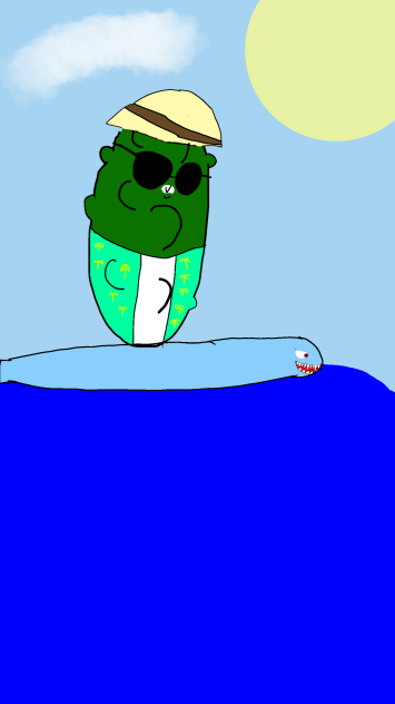 Lol pickle surfer🤣🤣🤣🤣 - ibisPaint