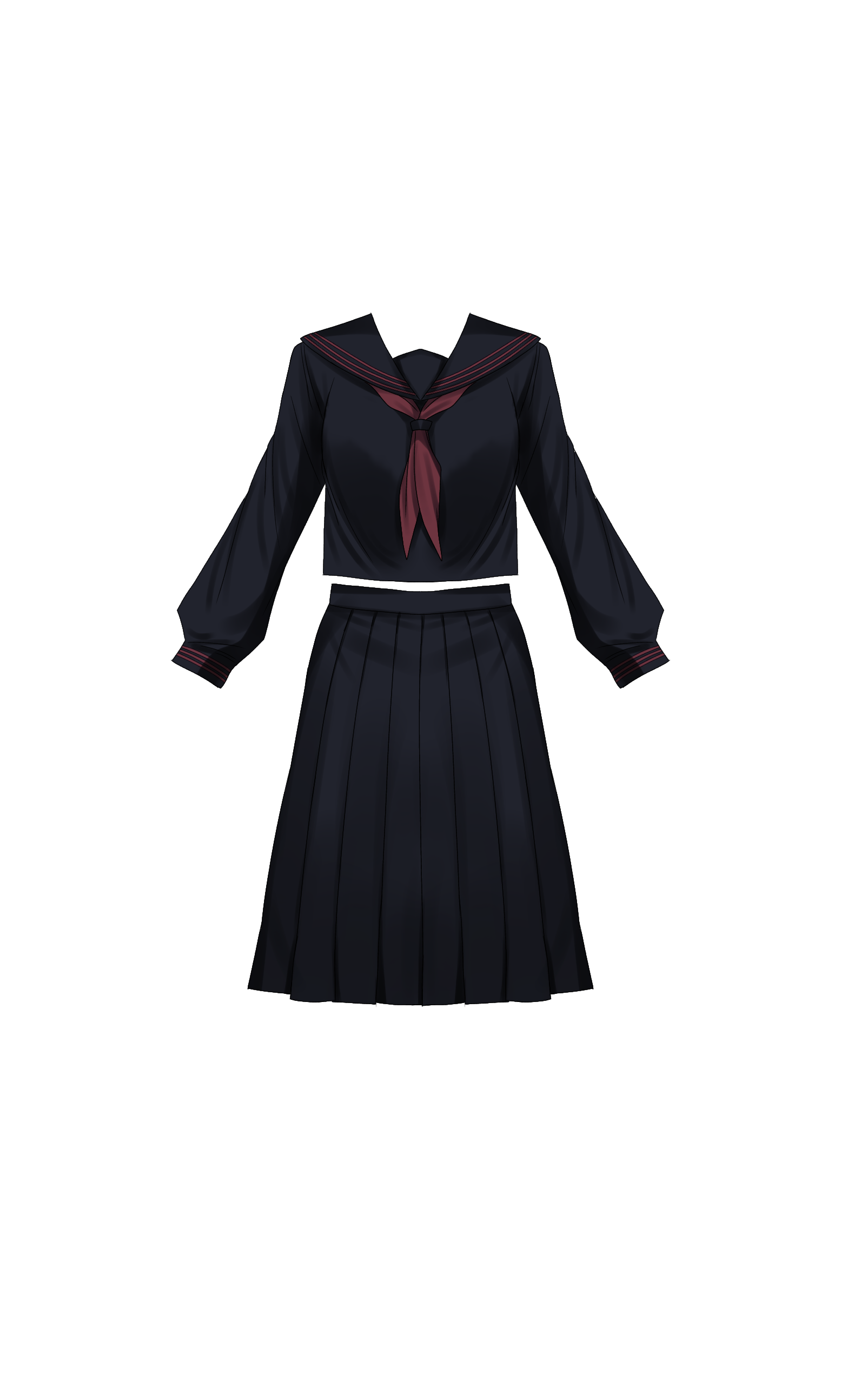 school uniform ( black ) - ibisPaint
