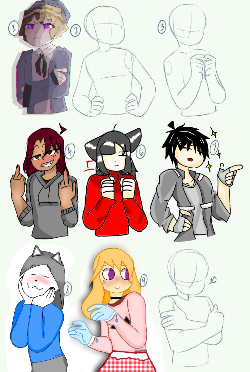 Poses collab - ibisPaint