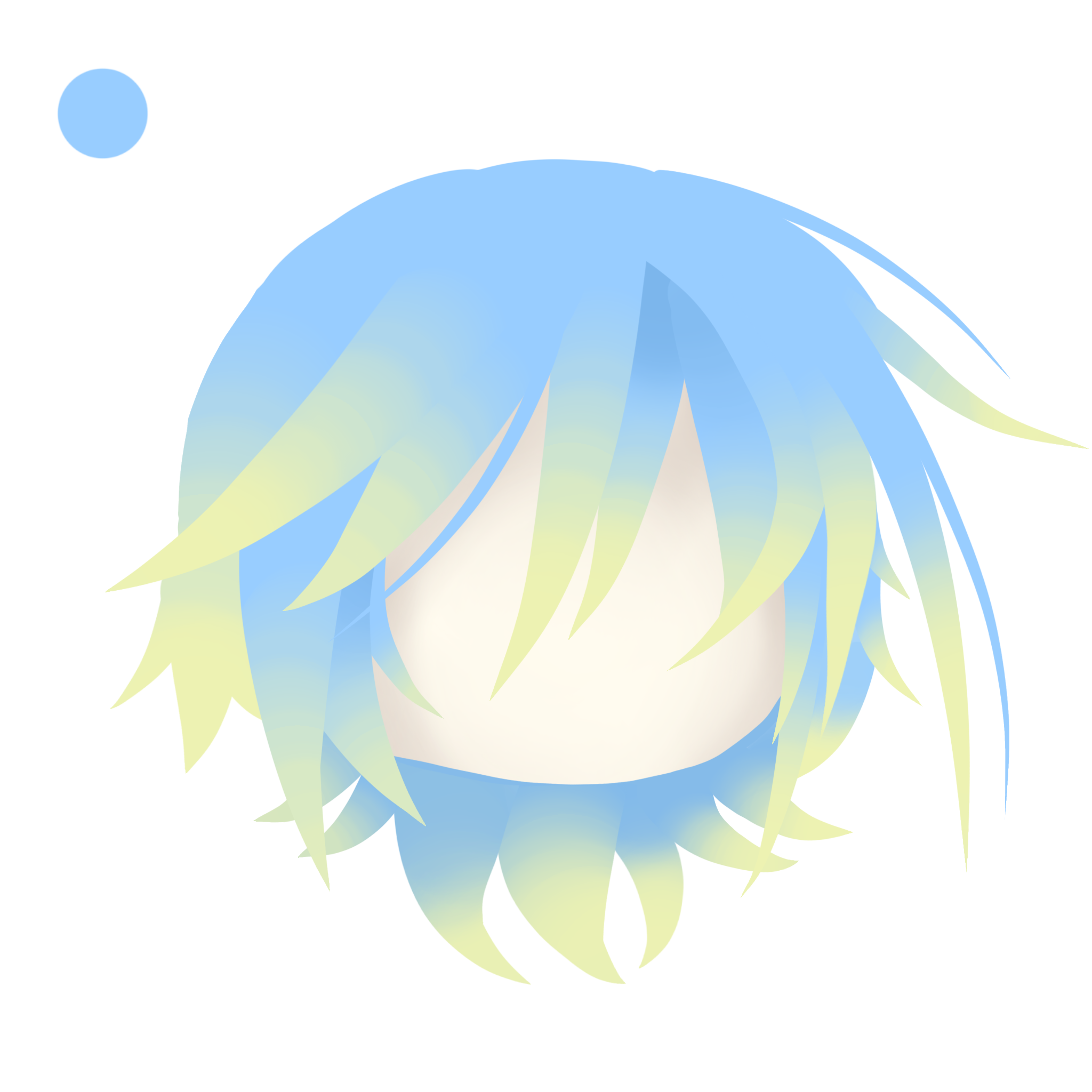 gacha shading(hair)💙💛 - ibisPaint