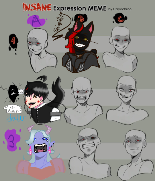 insane expression collab - ibisPaint