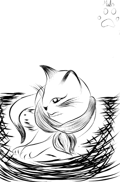 simple cat - ibisPaint