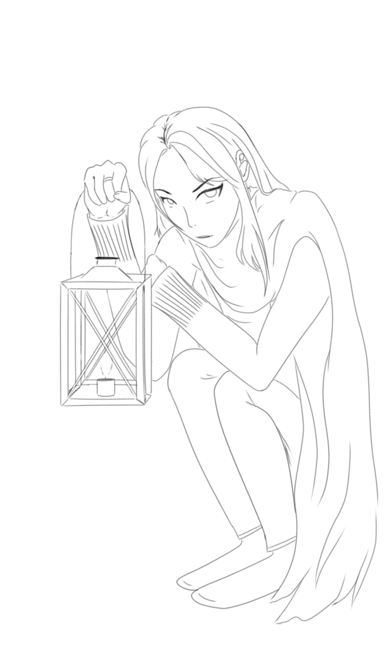 holding lamp - ibisPaint