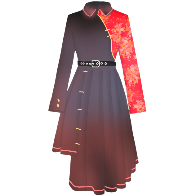 Red cheongsam - ibisPaint