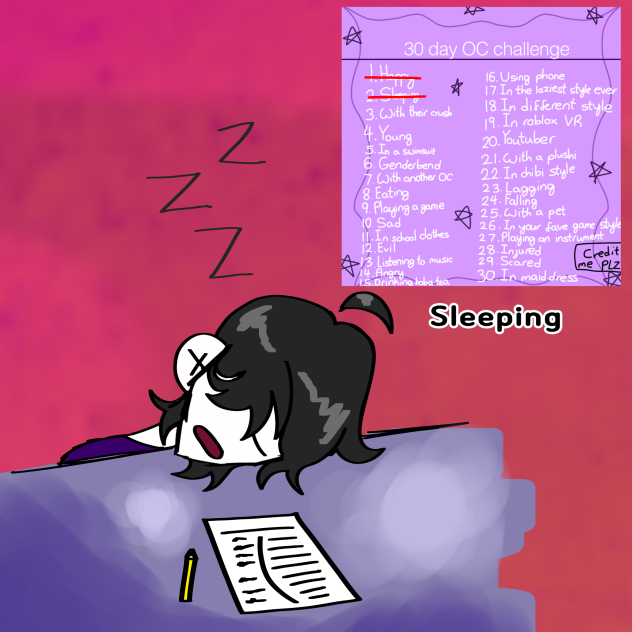 Sleeping - ibisPaint
