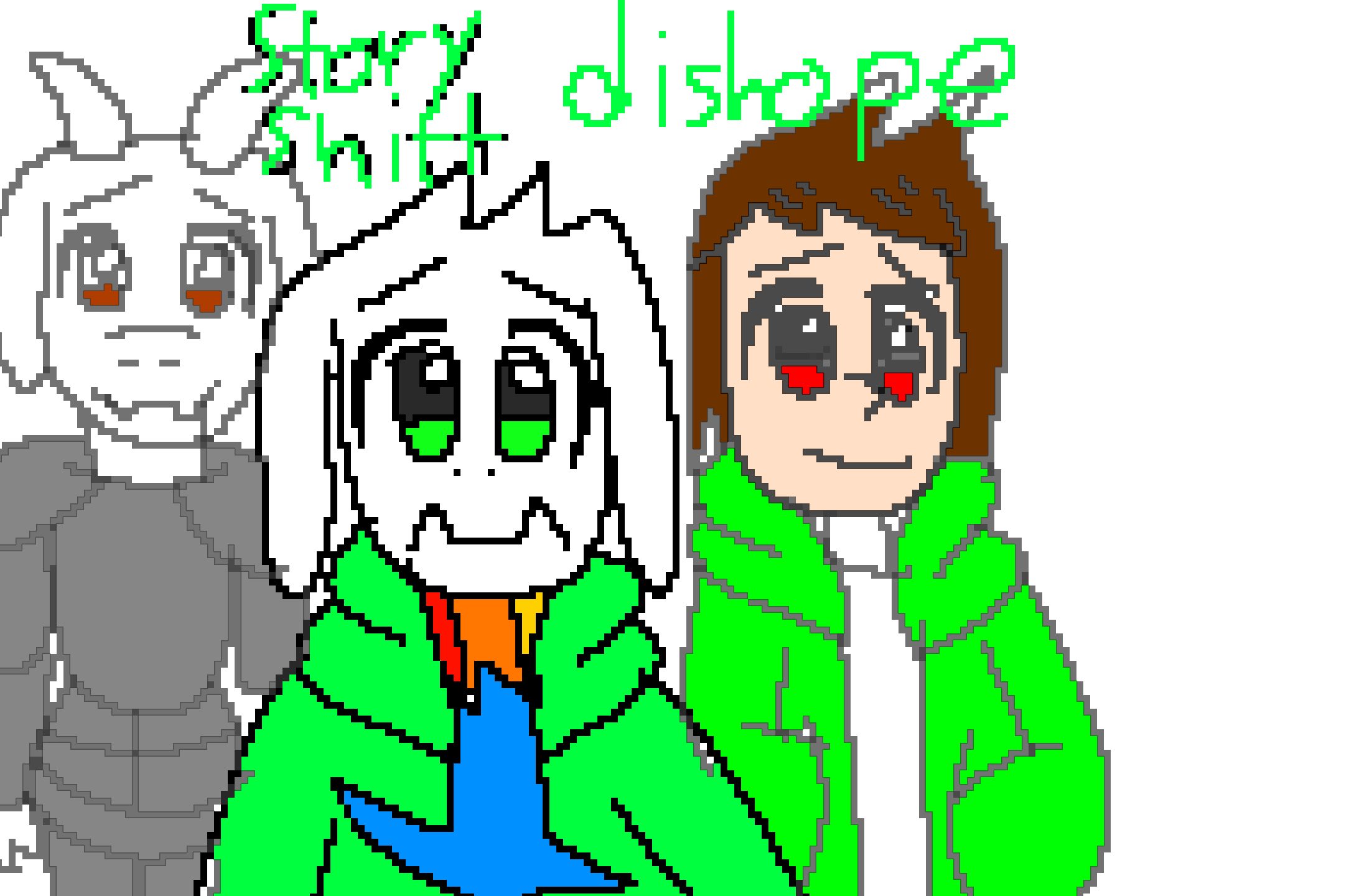 DISHOPE ASRIEL SPRITE SPEEDPAINT - ibisPaint