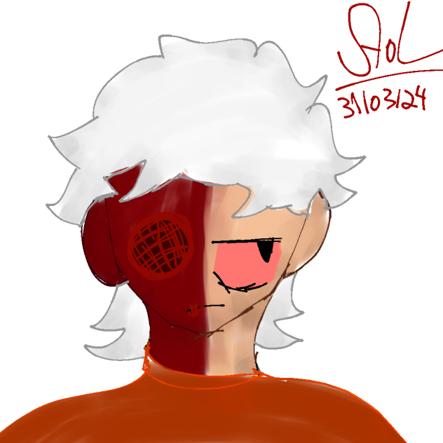 Why is my face burned - ibisPaint
