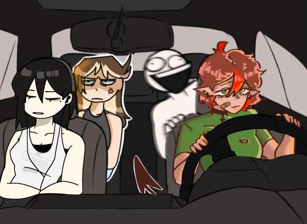 Car ride collab - ibisPaint