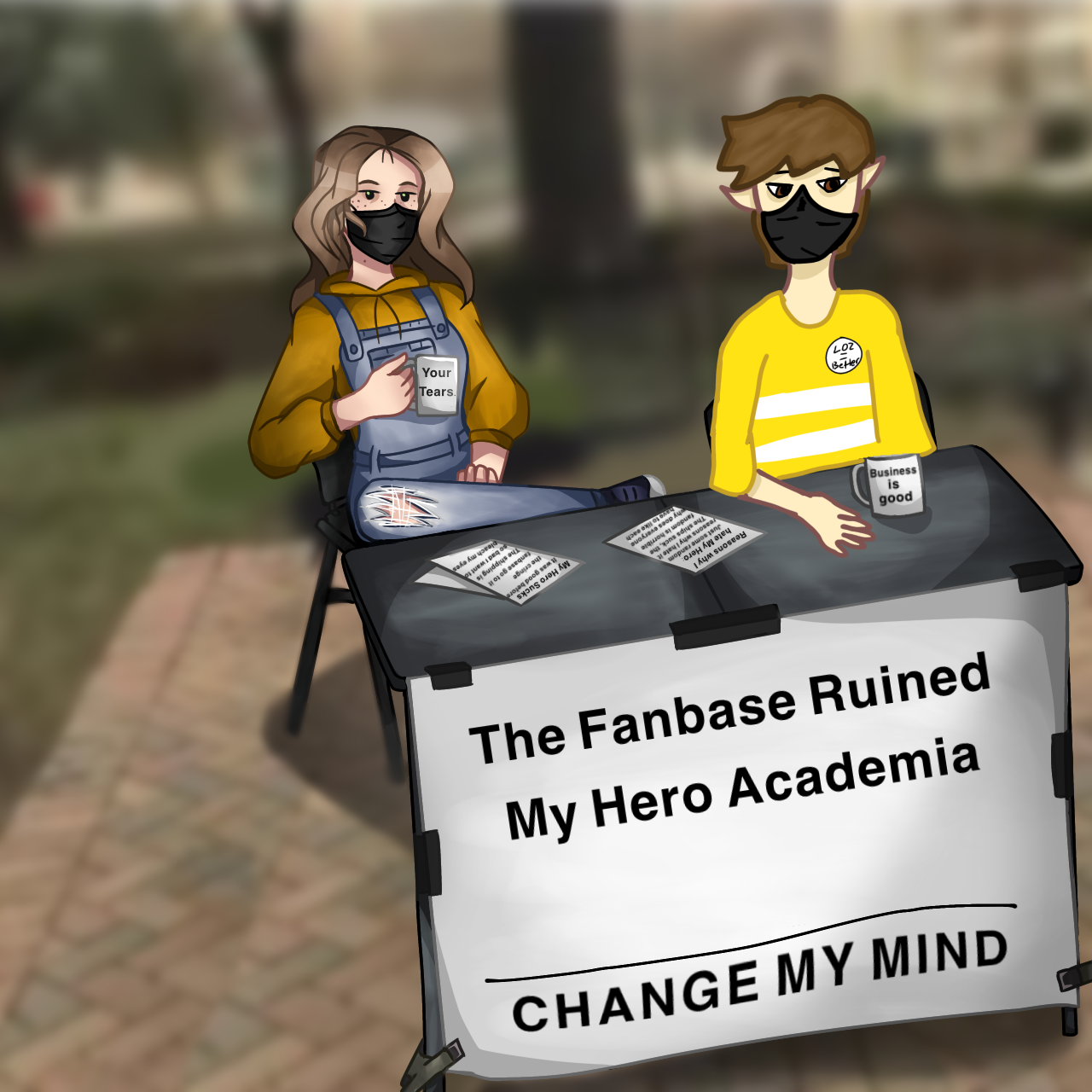 Change my mind collab - ibisPaint