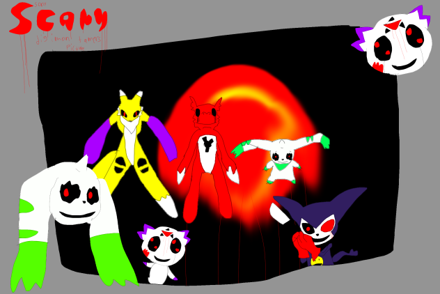 Scary digimon tamers picture - ibisPaint