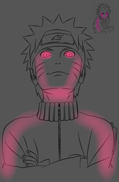 Naruto & Mini Tanjiro - ibisPaint