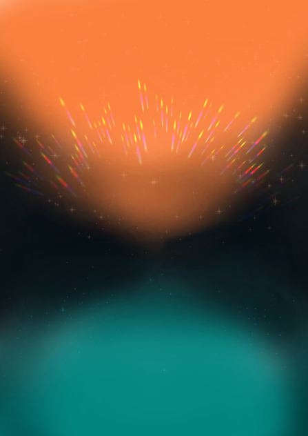 orange-blue green bg - ibisPaint