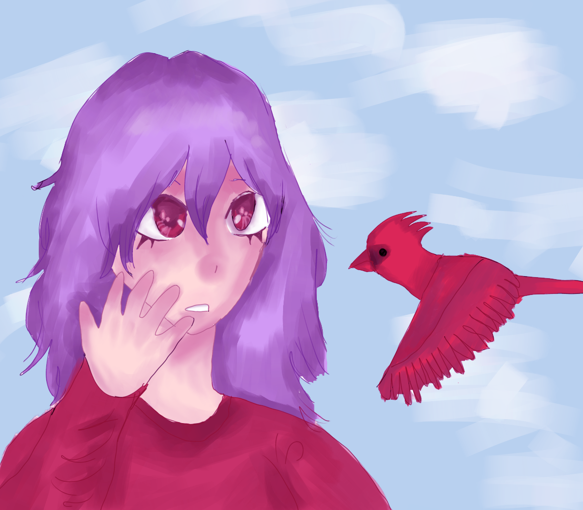 Red bird - ibisPaint