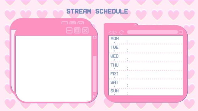 STREAM SCHEDULE LAYOUT 1 - ibisPaint