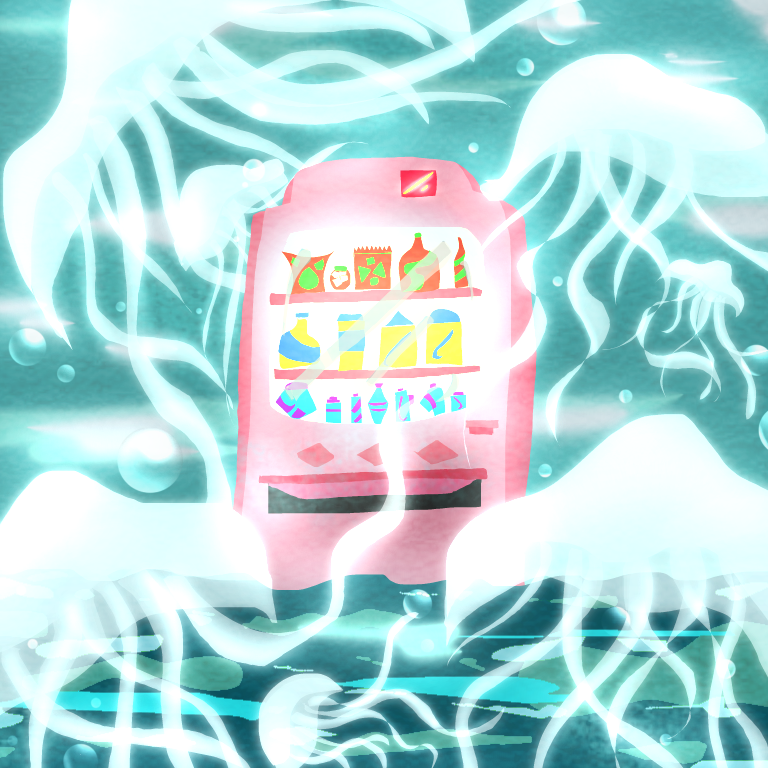 Underwater vending machine - ibisPaint