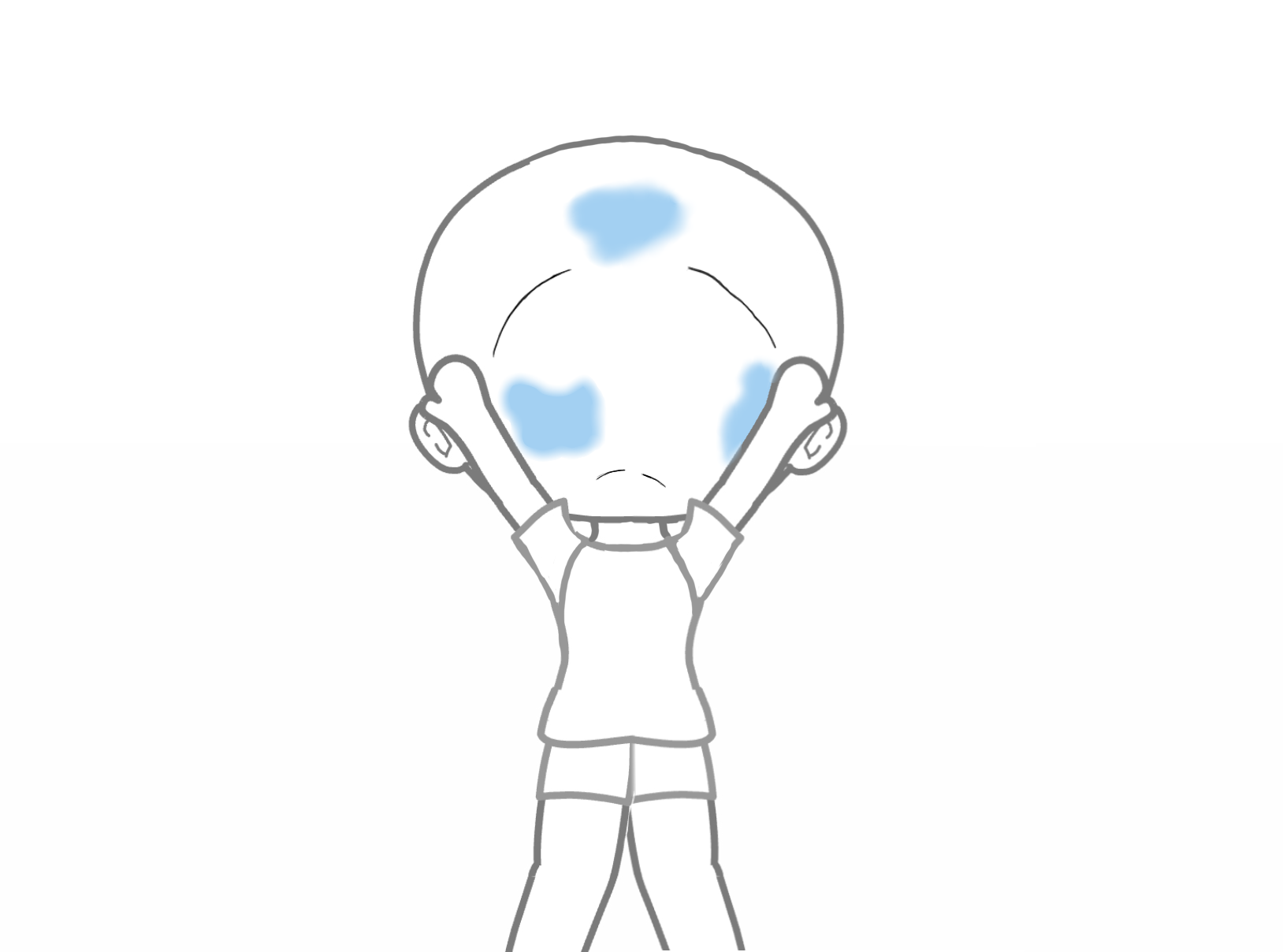 gacha front facing washing face edit - ibisPaint