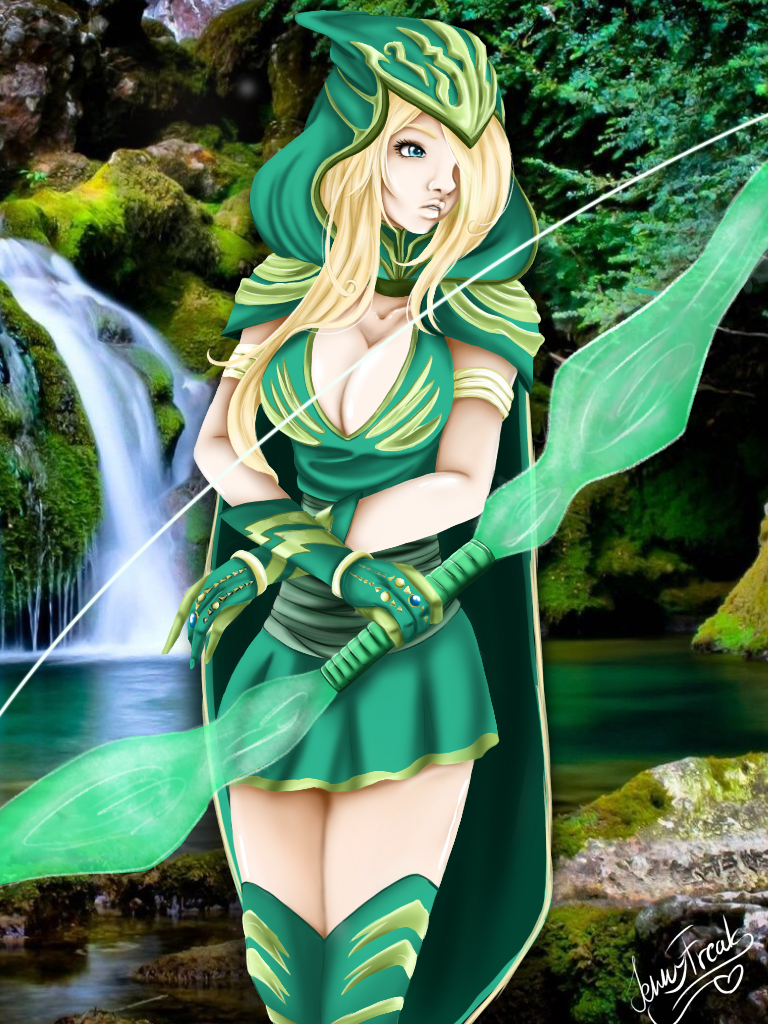 Ashe L.o.L Fanart - ibisPaint