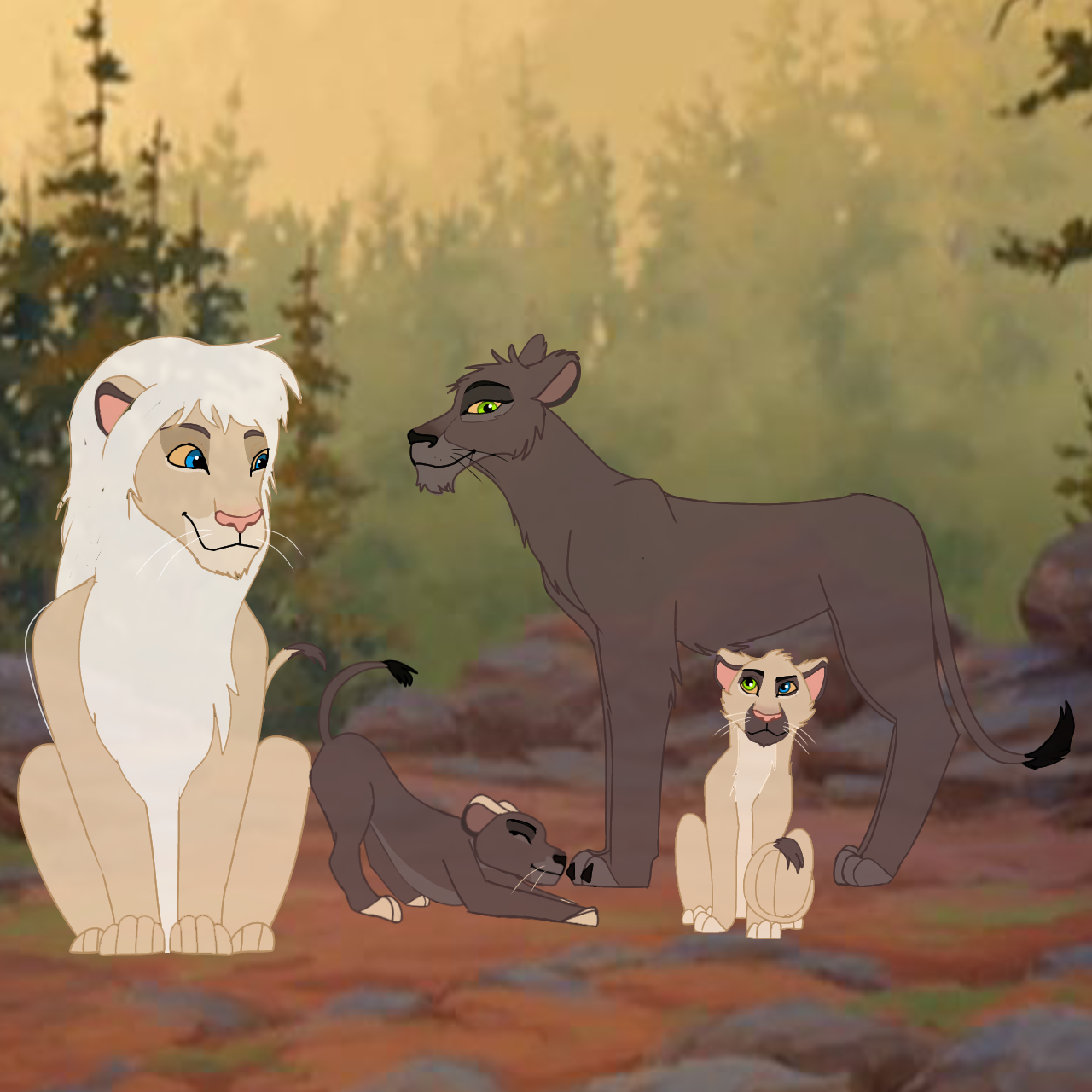 leões lions - ibisPaint