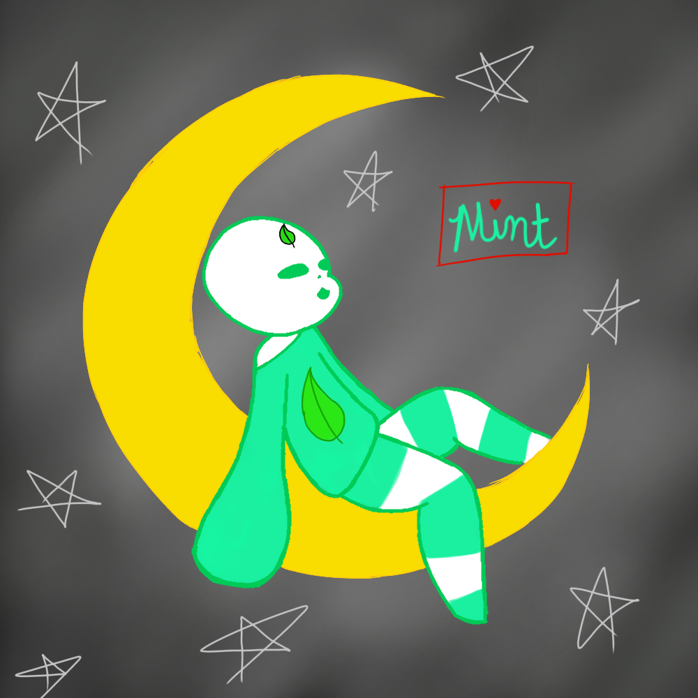 Mint on the moon - ibisPaint