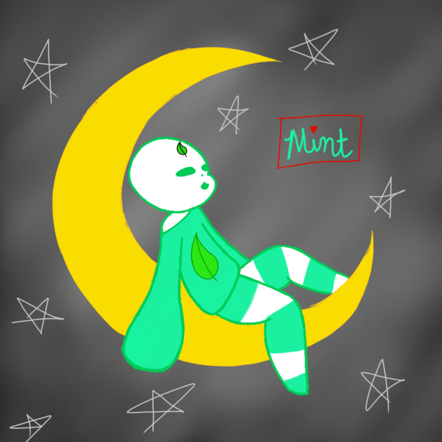 Mint on the moon - ibisPaint
