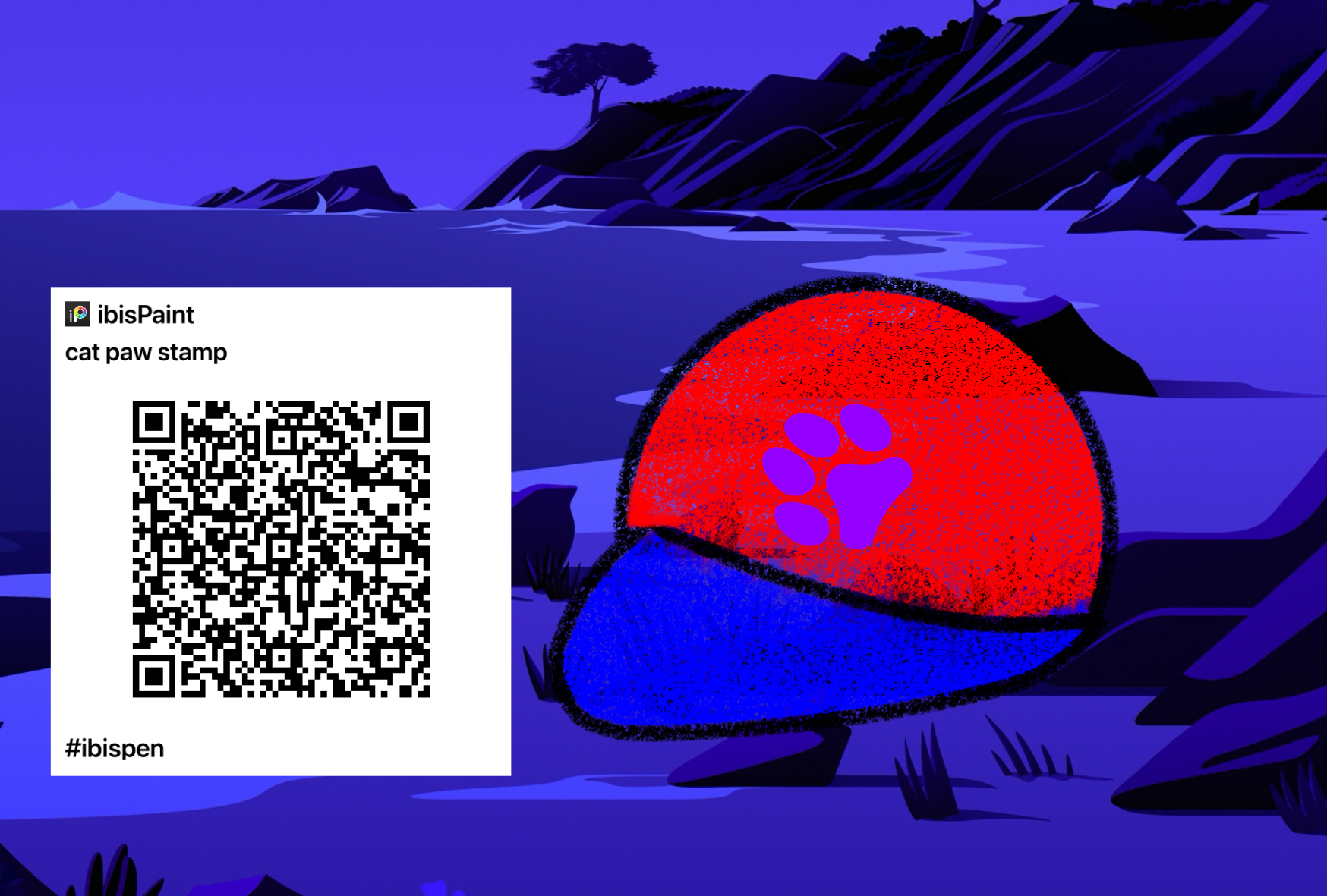 Cat paw stamp - ibisPaint