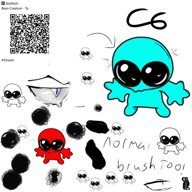 Bean creature brush - and normal brush - ibisPaint