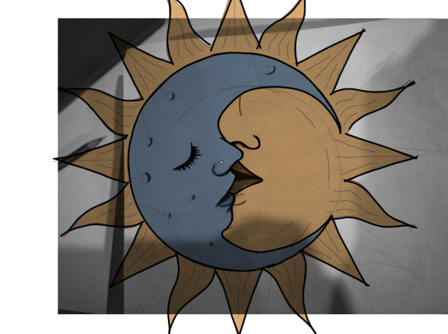 El sol y la Luna. Diseño - ibisPaint