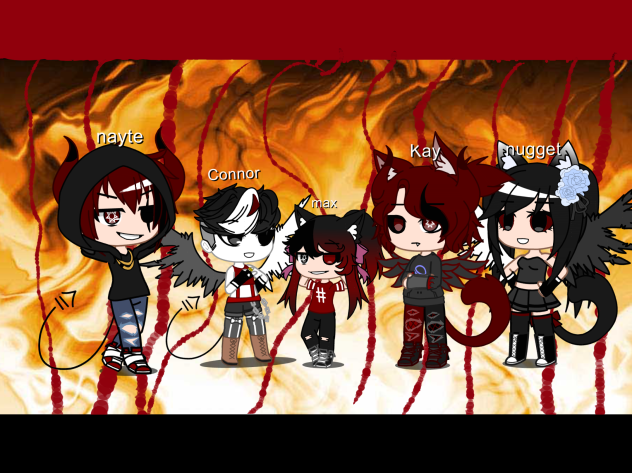 Nugget, Nayte and their little devils - ibisPaint
