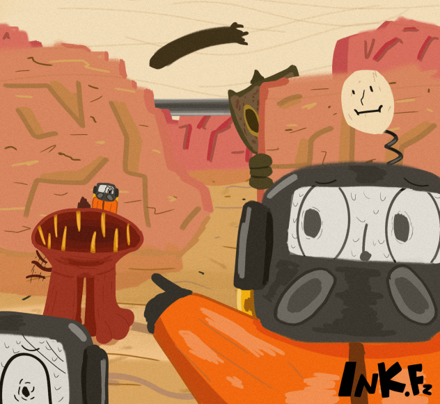 meus personagens em lethal company - ibisPaint