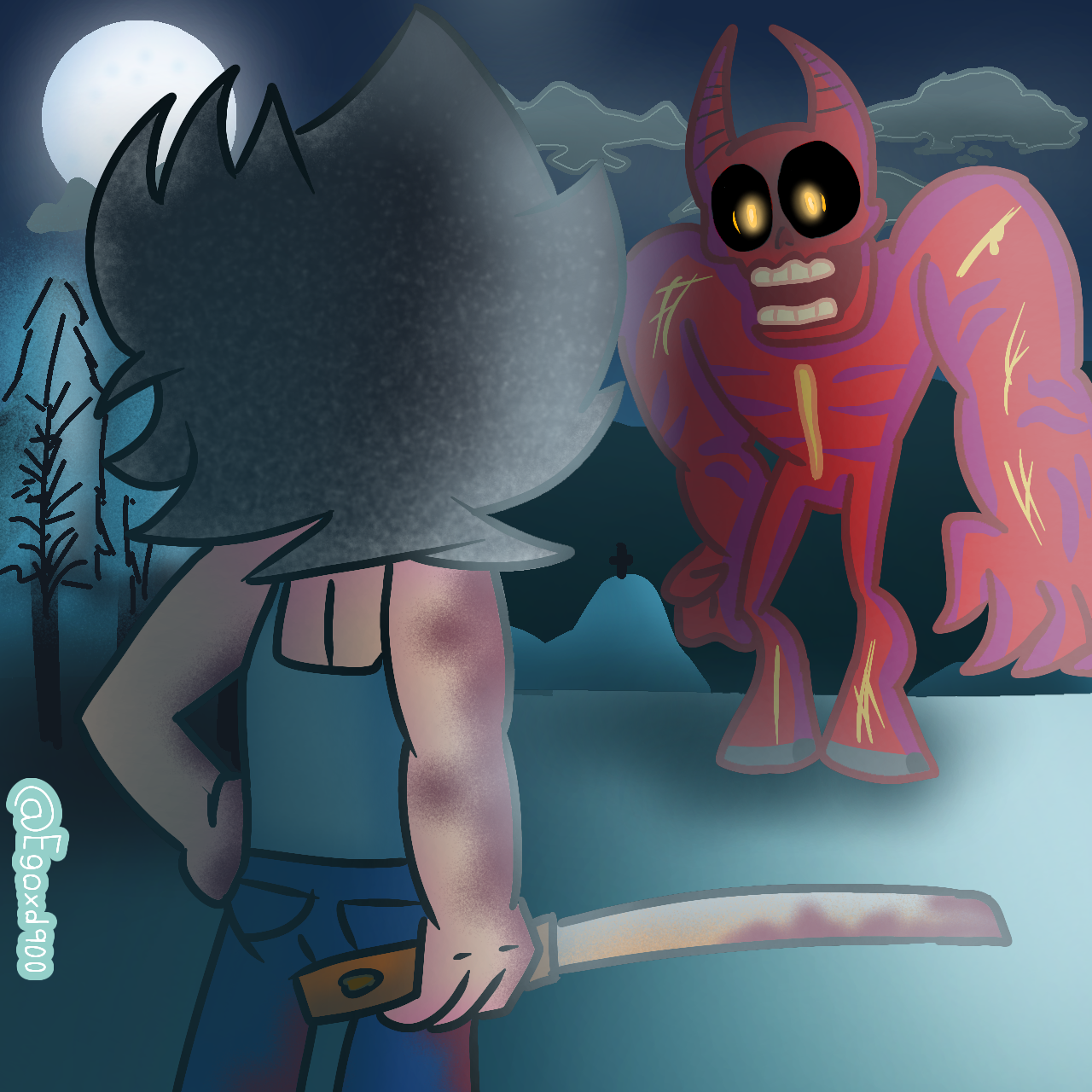 PVP insano con el diablo - ibisPaint