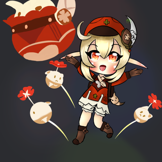 genshin impact klee gacha edit - ibisPaint