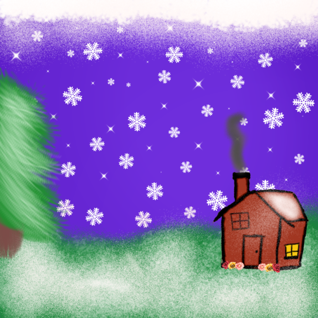 Night in the Snow - ibisPaint