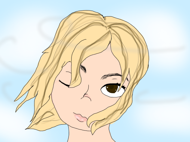 some blonde girl - ibisPaint