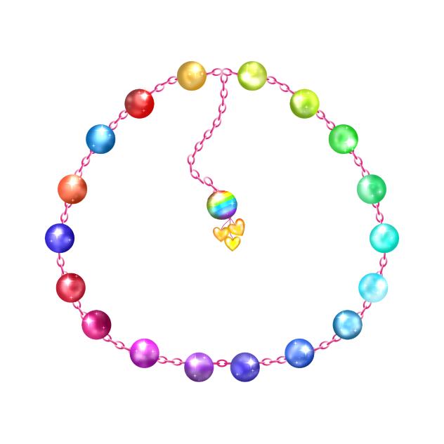 y2k bracelet rainbow - ibisPaint