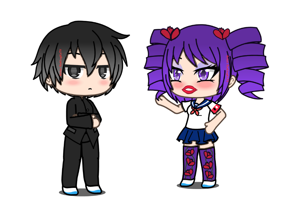 Kizana and Taro (Yandere Sim Gacha Life) - ibisPaint