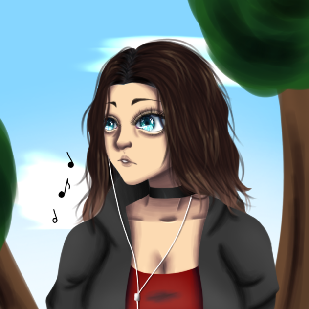 Vibing with music - ibisPaint