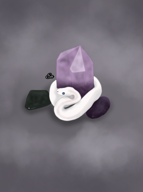 Snake with crystals - ibisPaint