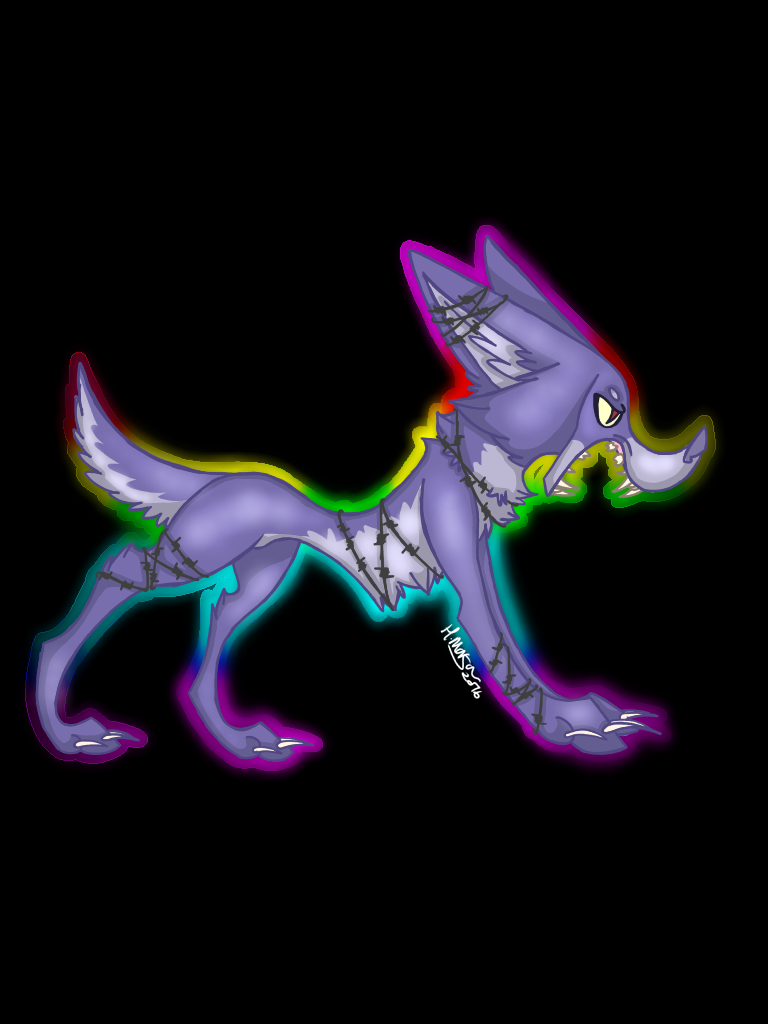 wire wolf (speed art) - ibisPaint